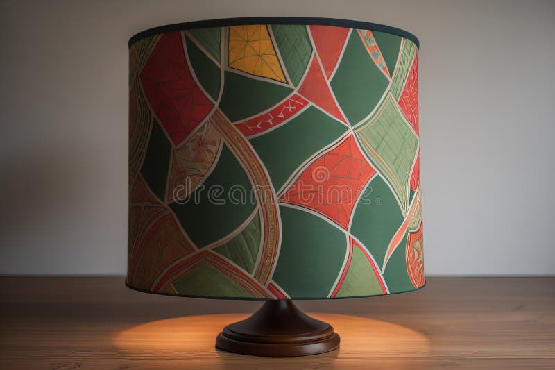 Decorative Table Lamp on Solid Color Background. Ai Generative Stock ...