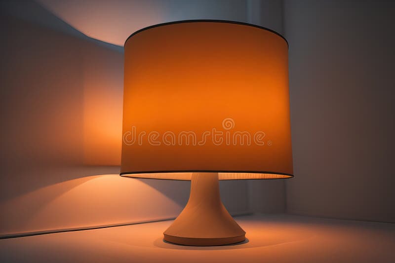 Decorative Table Lamp on Solid Color Background. Ai Generative Stock ...