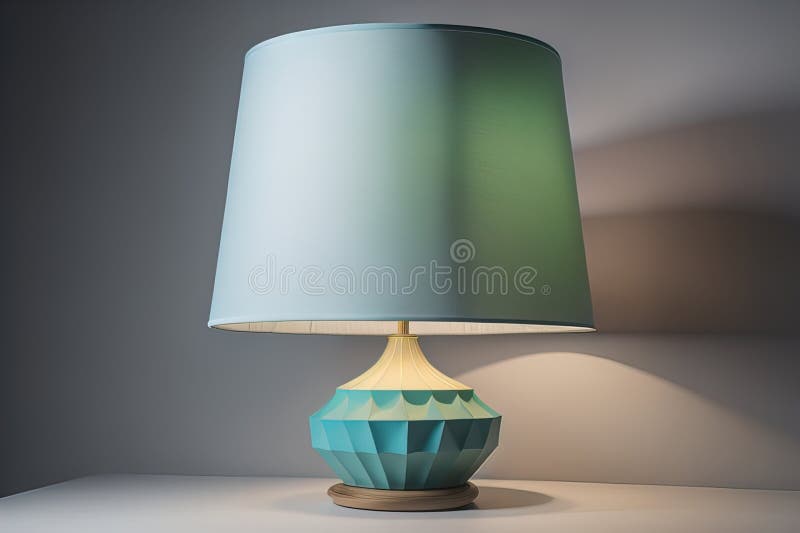 Decorative Table Lamp on Solid Color Background. Ai Generative Stock ...