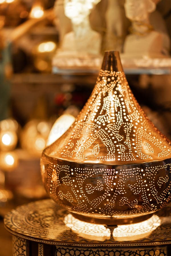 Decorative Table Lamps. Arabic Style Stock Image - Image of lamp ...