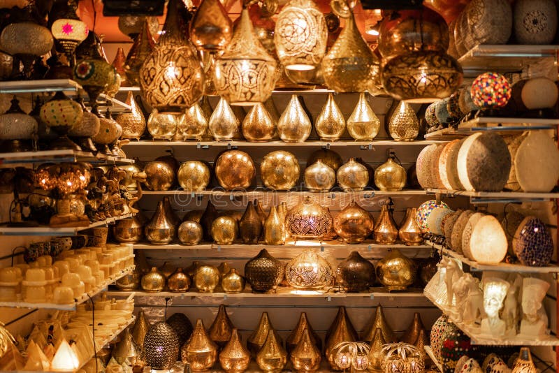 Decorative Table Lamps. Arabic Style Stock Image - Image of bazaar ...