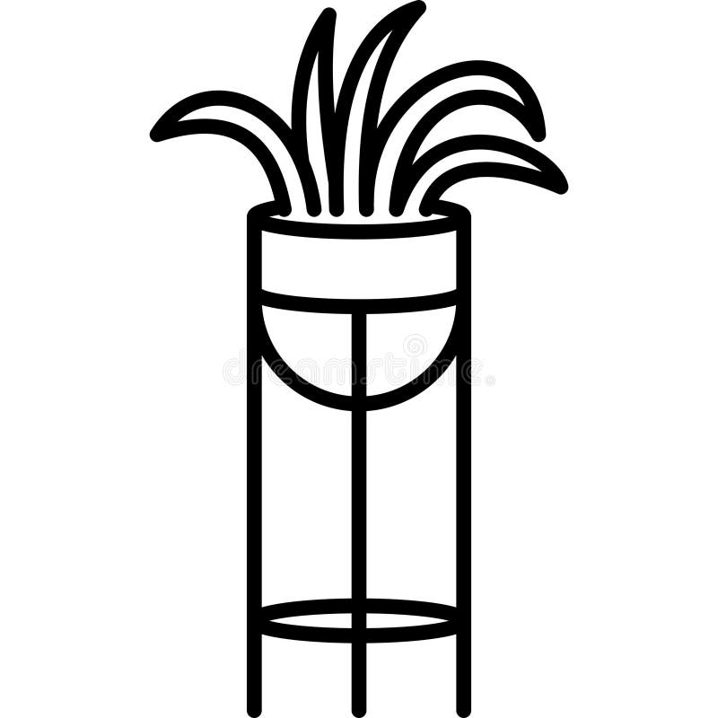 Table Plant stock vector. Illustration of leaf, drawing - 349462312