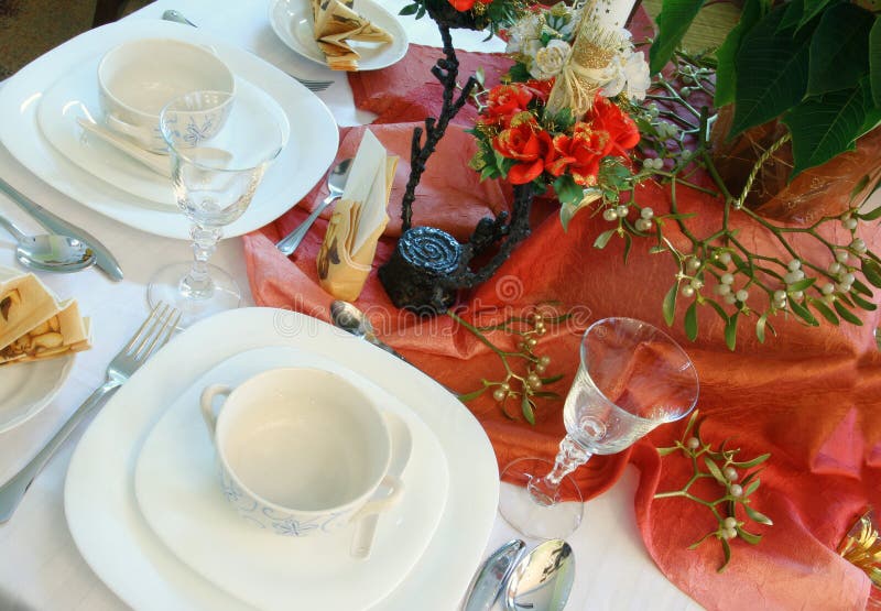 Decorative table serving. stock photo. Image of decoration - 7517376