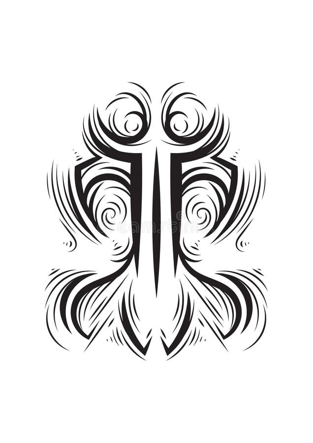 Decorative Tattoo Design. Vector Illustration Decorative Design Stock ...