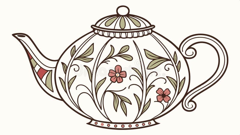 Decorative Teapot Design, Ornate Tea Server and Vintage Style Tea Ware ...