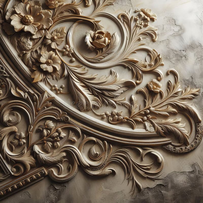 A Decorative Technique Layering Multiple Coats of Plaster and P Stock ...