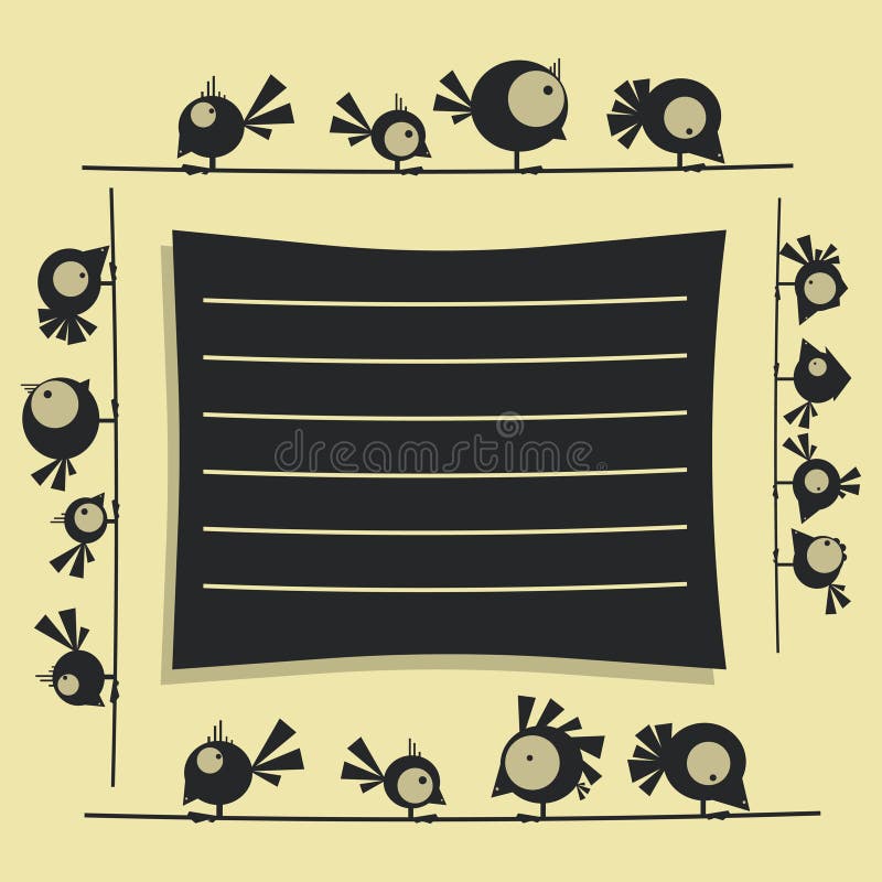 Decorative Template Frame. Vector Stock Vector - Illustration of ...