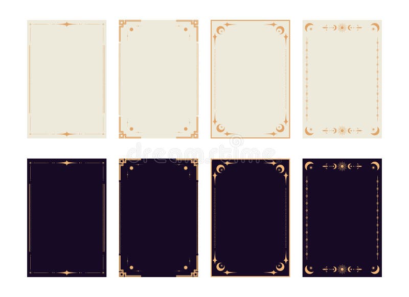 Tarot Cards Border Stock Illustrations – 598 Tarot Cards Border Stock ...