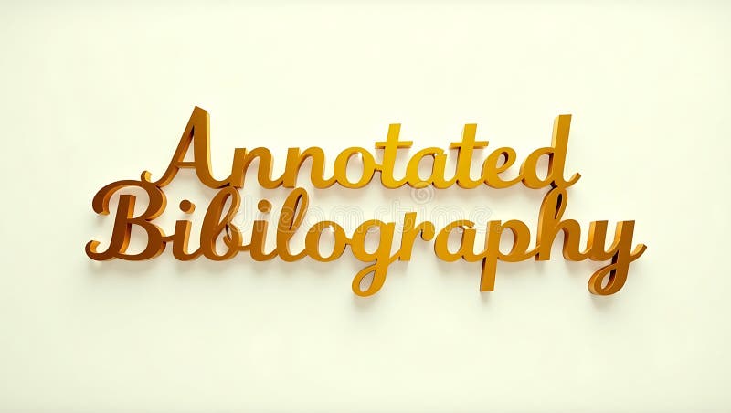 Decorative Text Annotated Bibliography in Elegant Typography Style ...