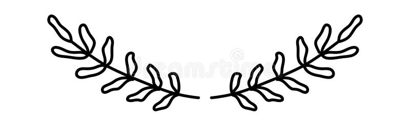 Decorative Text Dividers Floral Doodle. Wedding Decorative Element ...