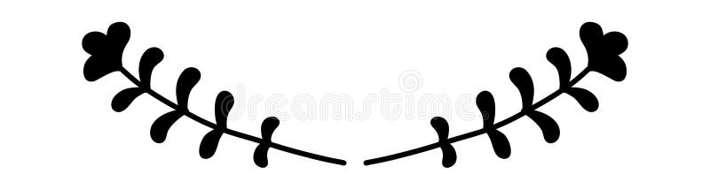 Decorative Text Dividers Floral Doodle. Wedding Decorative Element ...