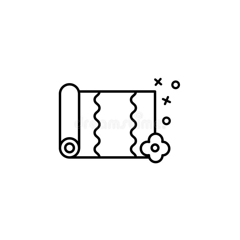 Decorative Textile Art Fabric Icon. Element of Fabric Features Icon ...