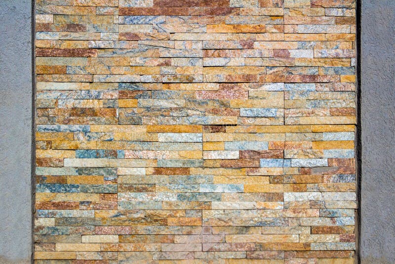 Decorative Texture of a Beautiful Wall with Rectangular Parts of Multi ...