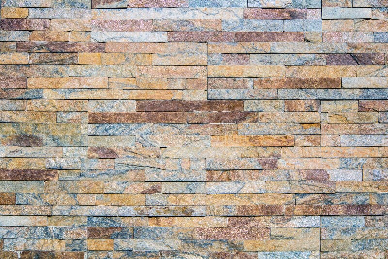Decorative Texture of a Beautiful Wall with Rectangular Parts of Multi ...
