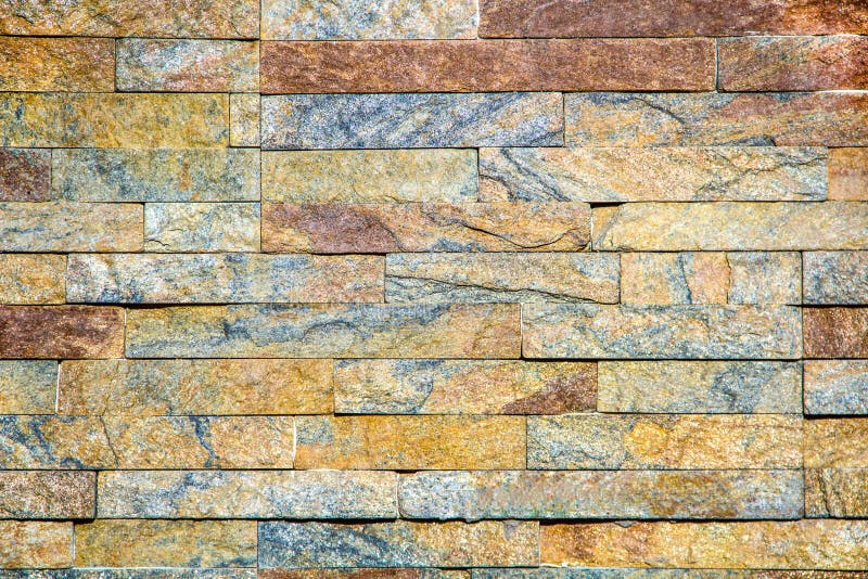 Decorative Texture of a Beautiful Wall with Rectangular Parts of Multi ...