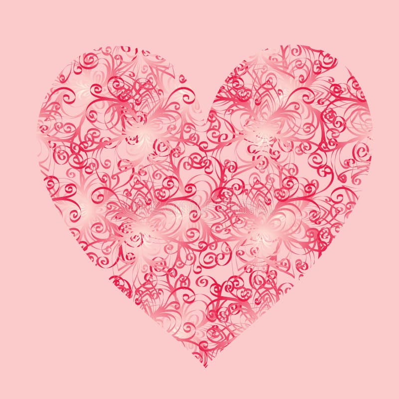 Decorative textured heart stock vector. Illustration of celebrate ...