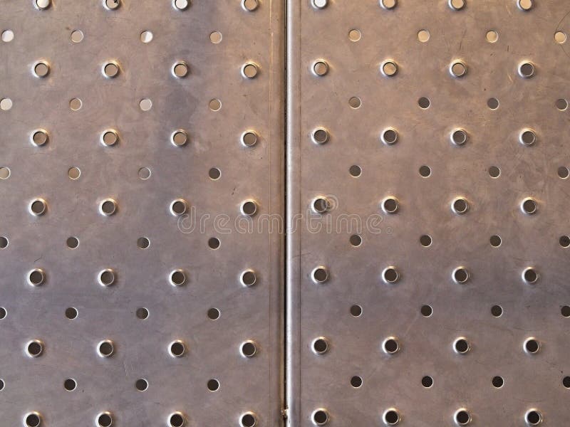 Perforated Textured Stainless Steel Background Stock Photo - Image of ...