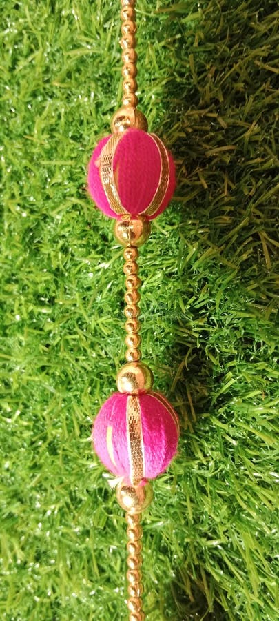 Decorative Threads with Green Wall Background., Party Night. Stock ...