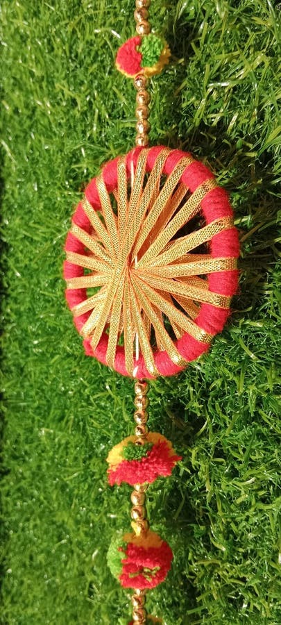 Decorative Threads with Green Wall Background., Party Night. Stock ...