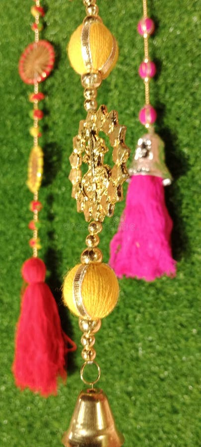 Decorative Threads with a Greener Wall Background, Party Night. Stock ...