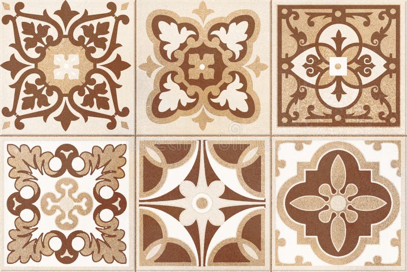 Decorative Tile Design for Wall Stock Illustration - Illustration of ...