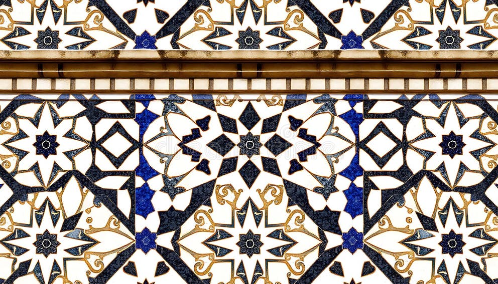 Decorative Tile Pattern Wall Art Interior Design Generative AI Stock ...