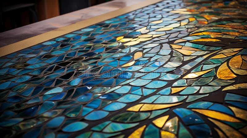 Decorative Tiles Creating a Mosaic Masterpiece Stock Image - Image of ...