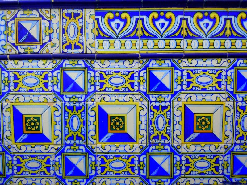 Decorative wall tiles stock photo. Image of decorated - 65773546