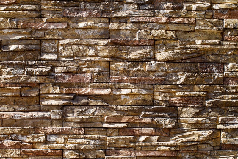 Decorative Tiles Under the Brick on the Facade of the House. Stock ...