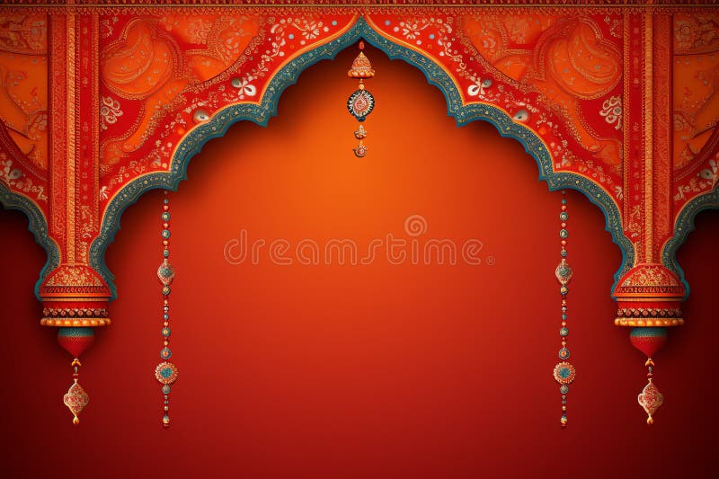 Decorative Toran Doorway Hanging Diwali Border Frame Stock Illustration ...