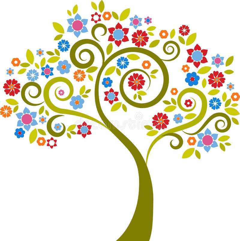 Decorative tree - 2 stock vector. Illustration of grow - 14080123