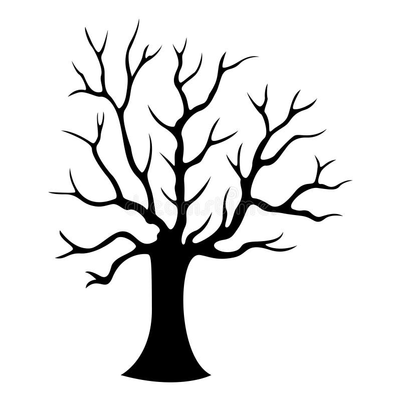 Blowing Wind Tree Black White Stock Illustrations – 121 Blowing Wind ...