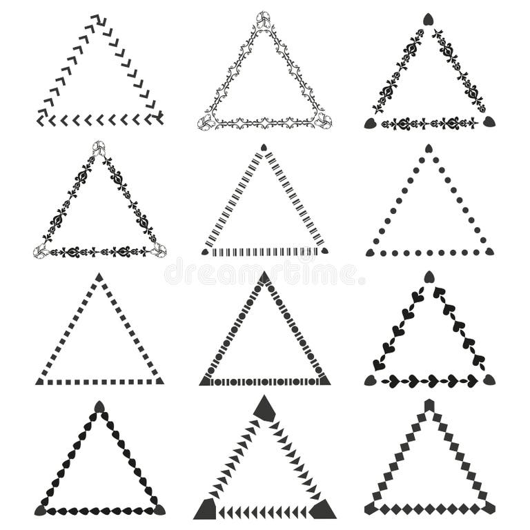 Triangle Outline Stock Illustrations – 72,273 Triangle Outline Stock ...