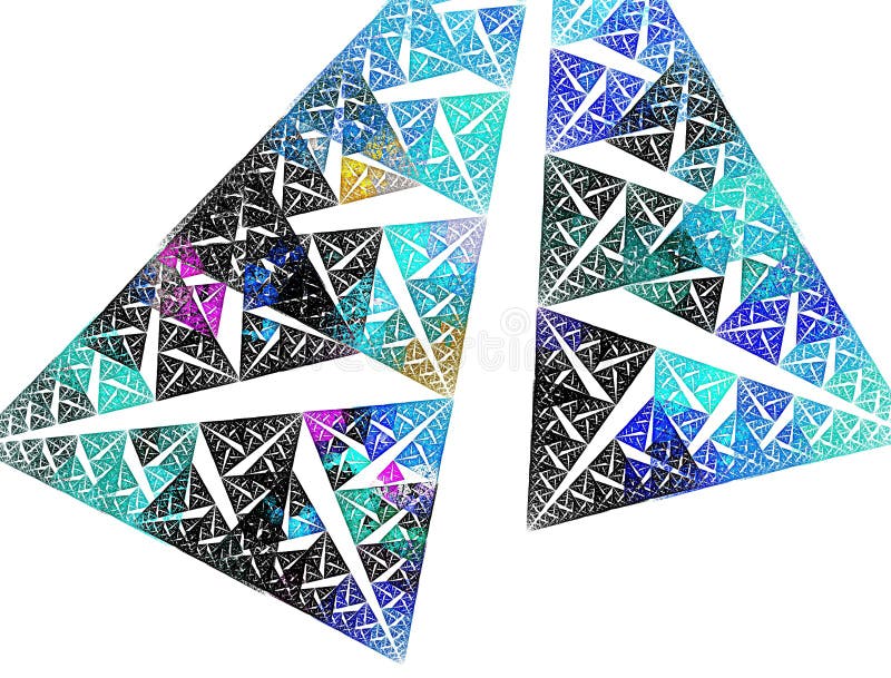 Set of Decorative Triangles. Stock Vector - Illustration of shape ...
