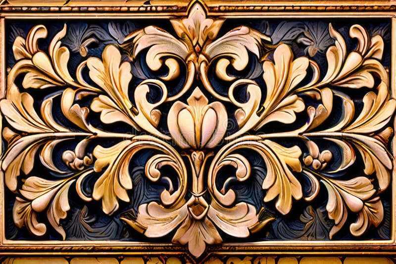 Decorative Trim a Shot of Decorative Trim Highlighting the Patte Stock ...