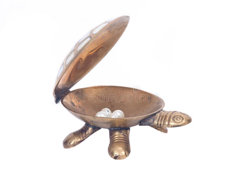 Decorative Turtle Jewelry Box Stock Image - Image of ornate, material ...