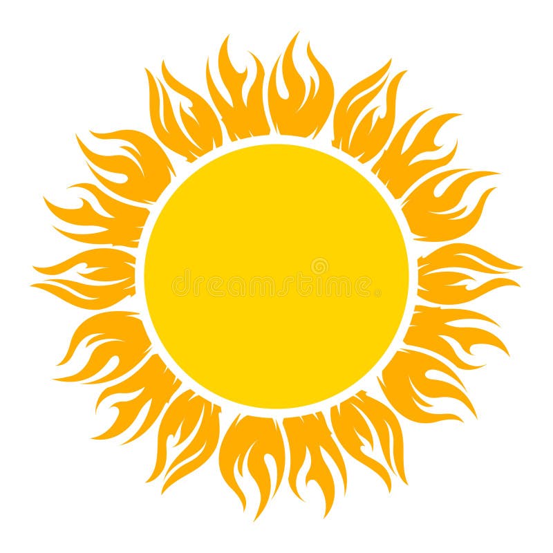 Decorative Vector Bright Colorful Sun Symbol Stock Vector ...