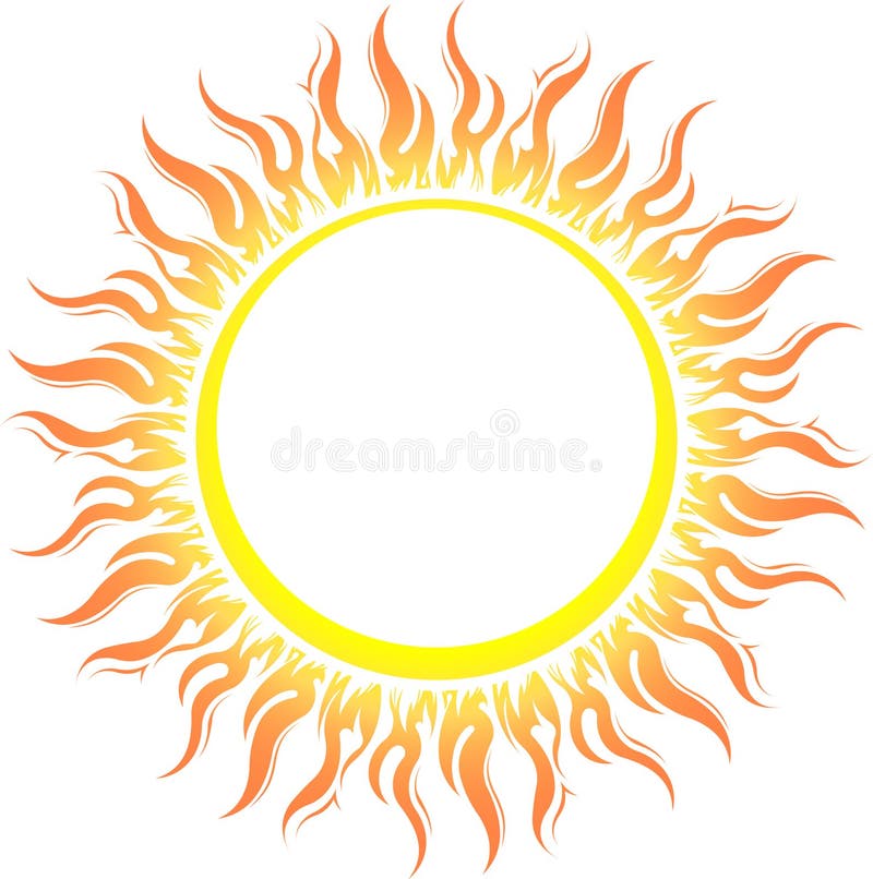 Decorative Vector Bright Colorful Sun Symbol Stock Vector ...