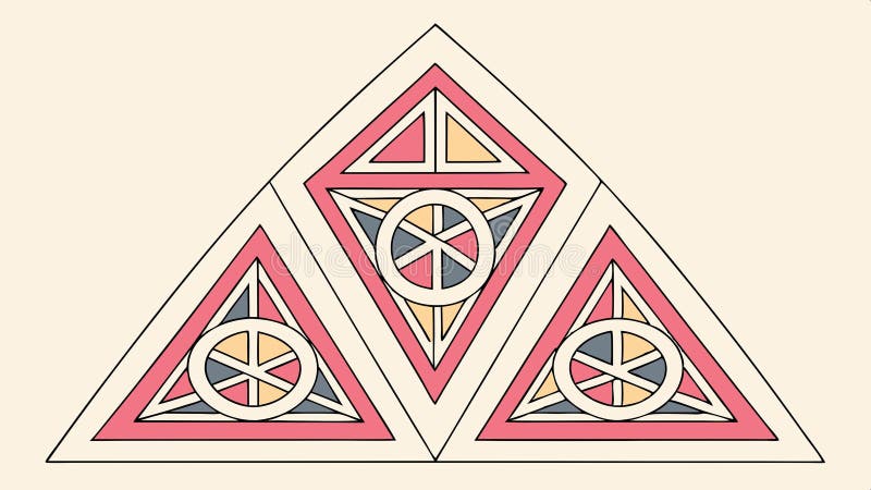 Triangle Geometric Design, Abstract Shape, Decorative Vector Element ...