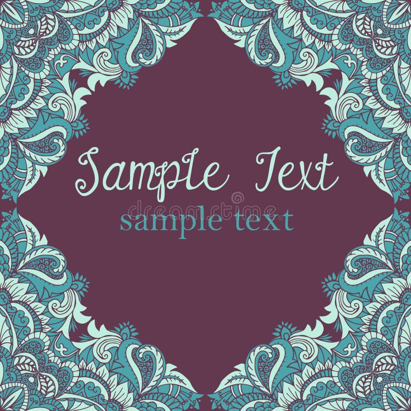 Decorative Vector Frame, Ornamental Corners Stock Vector - Illustration ...