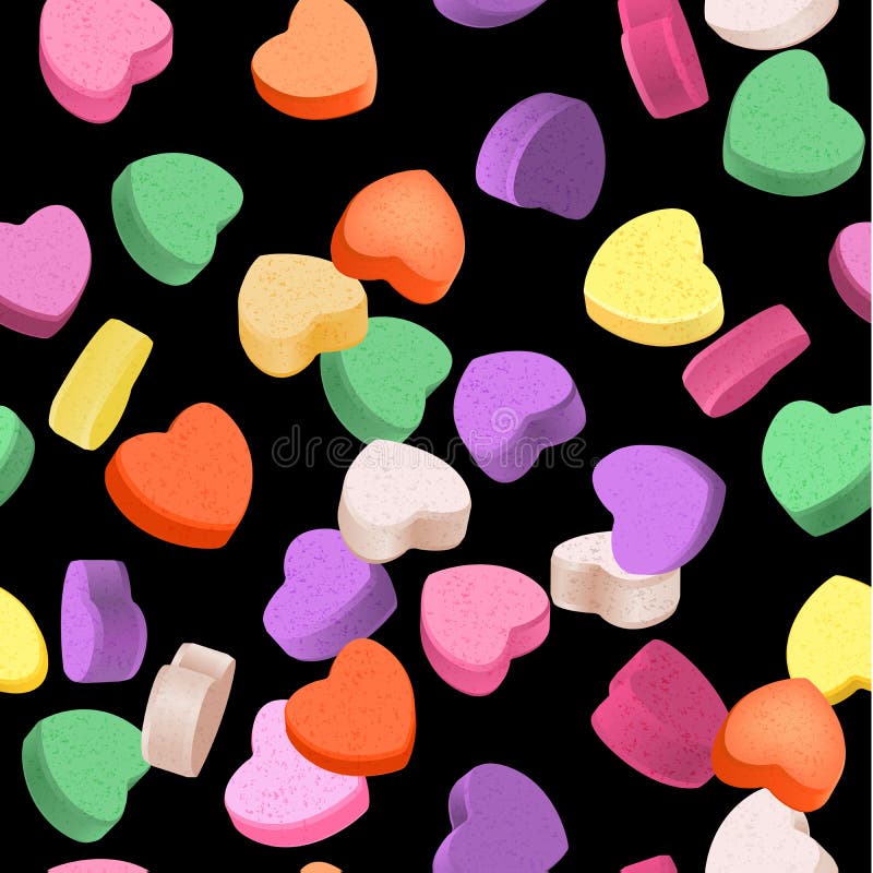 Conversation Hearts Background Stock Illustrations – 625 Conversation ...