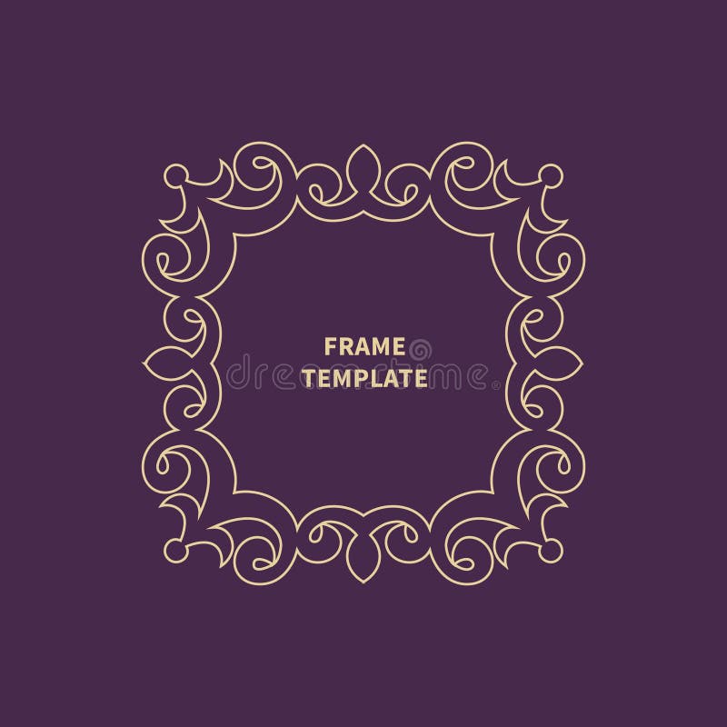 Decorative Vector Monogram for Design Template. Stock Vector ...