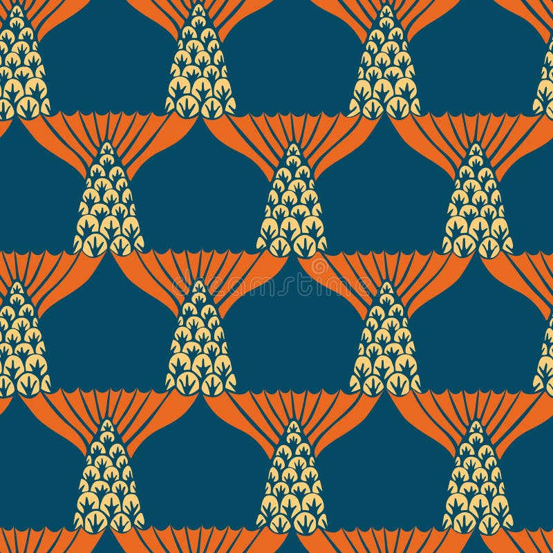 Fishtail Pattern Stock Illustrations – 257 Fishtail Pattern Stock ...