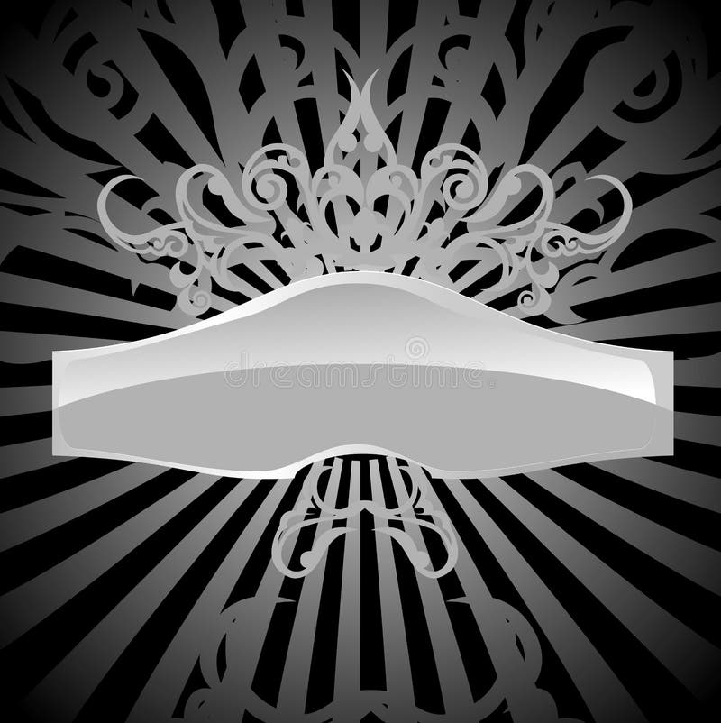 Decorative Vintage Banner stock vector. Illustration of floral - 2605953