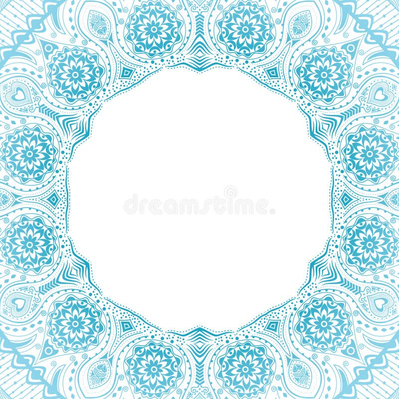 Decorative Vintage Design Element, Illustration with Lacy Frame Stock ...