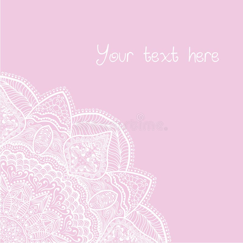 Decorative Vintage Design Element, Illustration with Lacy Frame Stock ...