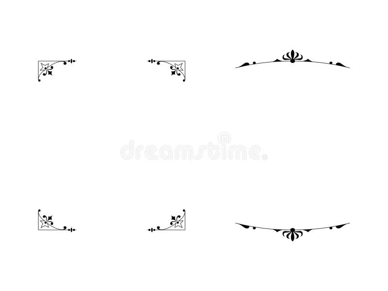 Ornamental Rectangle Frames & Borders Stock Vector - Illustration of ...