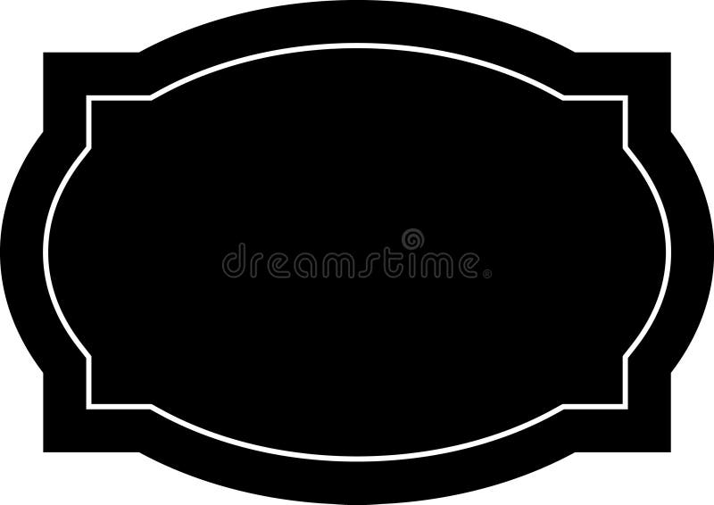 Decorative Vintage Frames Isolated. Art Design Border Labels Frames and ...