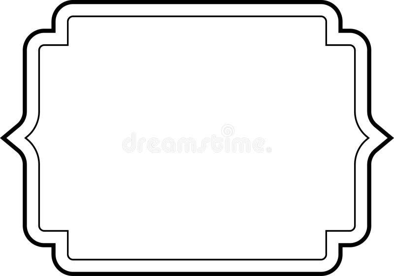 Decorative Vintage Frames Isolated. Art Design Border Labels Frames and ...