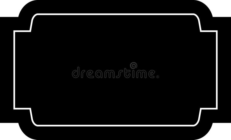 Decorative Vintage Frames Isolated. Art Design Border Labels Frames and ...